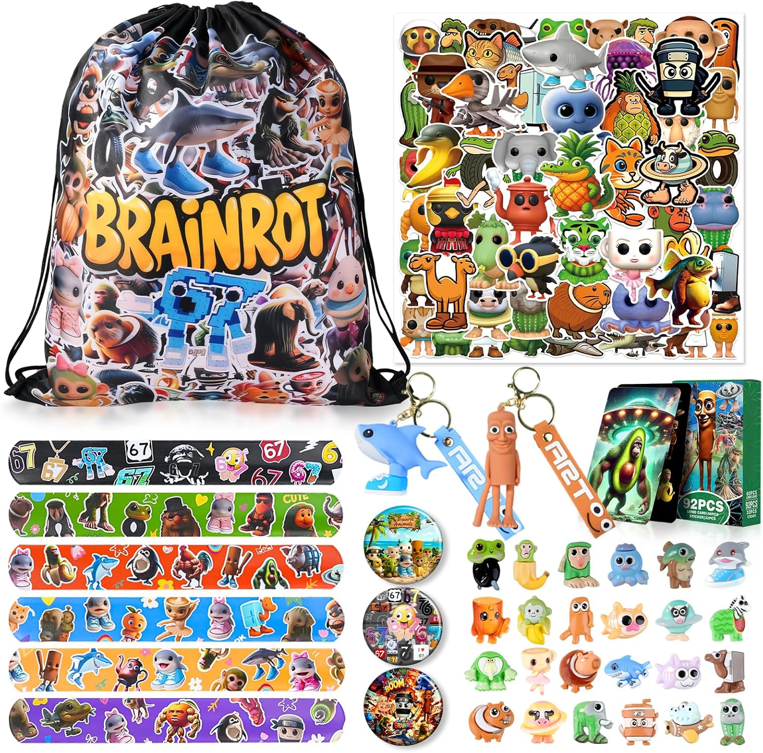 Italian Brainrot Steal a Brain Rot 136 PCS Gift Set With 24Tralalero T ...