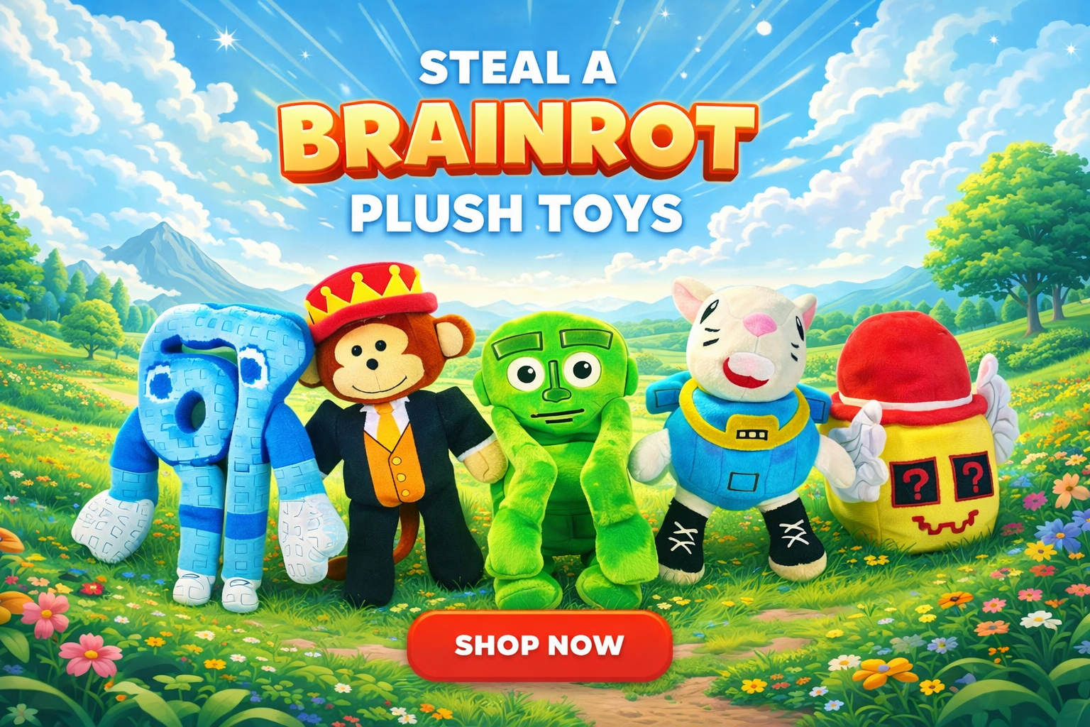 Steal a Brainrot Official Website - Buy Plush Toys and Play Game